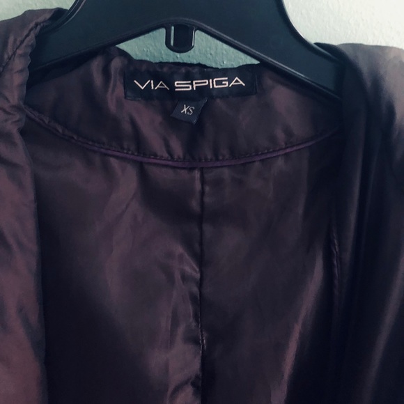 Via Spiga | Jackets & Coats | Via Spiga Brown Coat | Poshmark